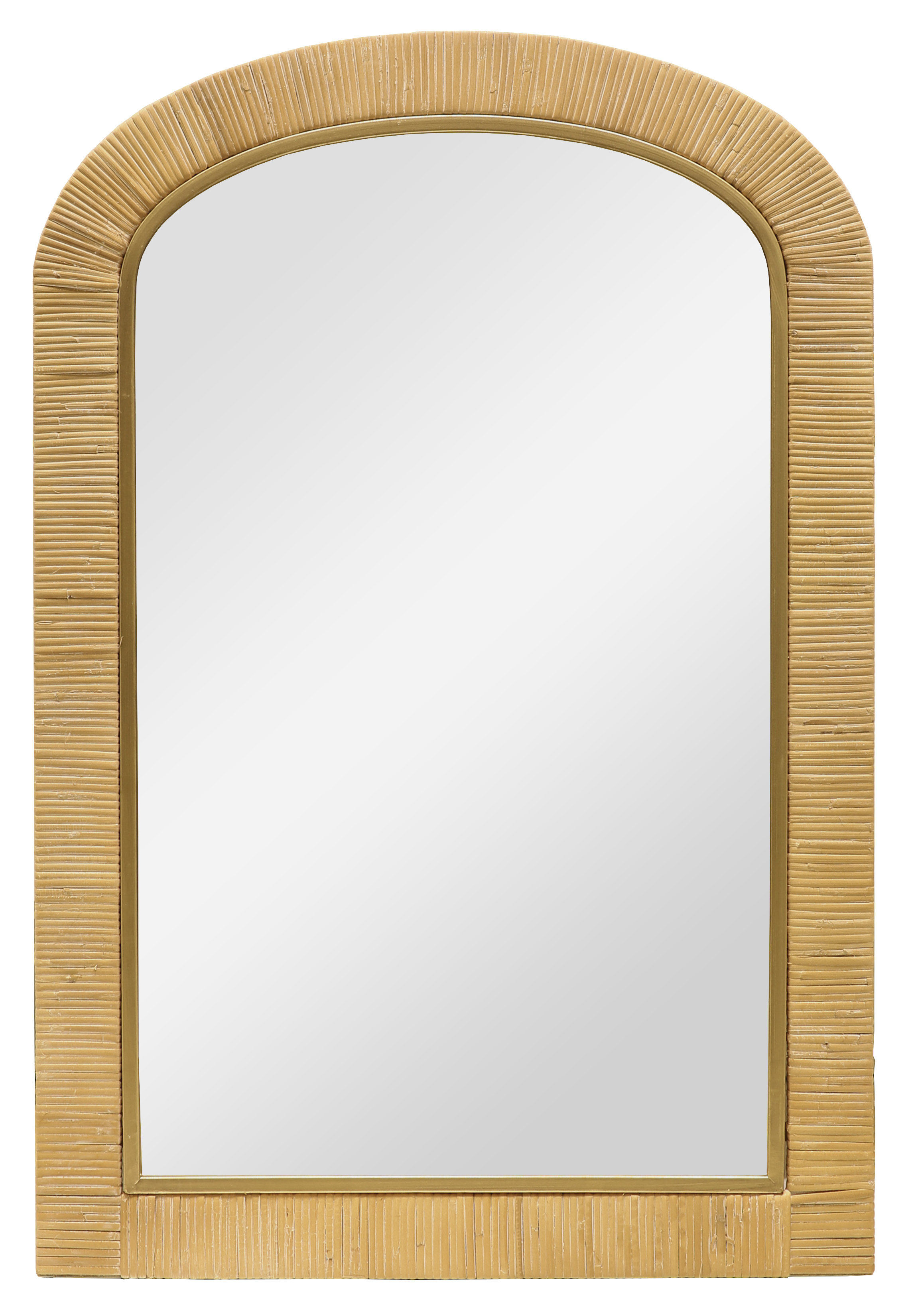 Bay Isle Home™ Anthory Rattan Bathroom / Vanity Mirror | Wayfair