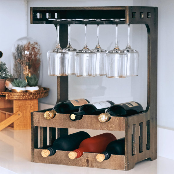 Opaayil Wine Racks Free Standing & Wall Mount, Small Wine Rack With ...