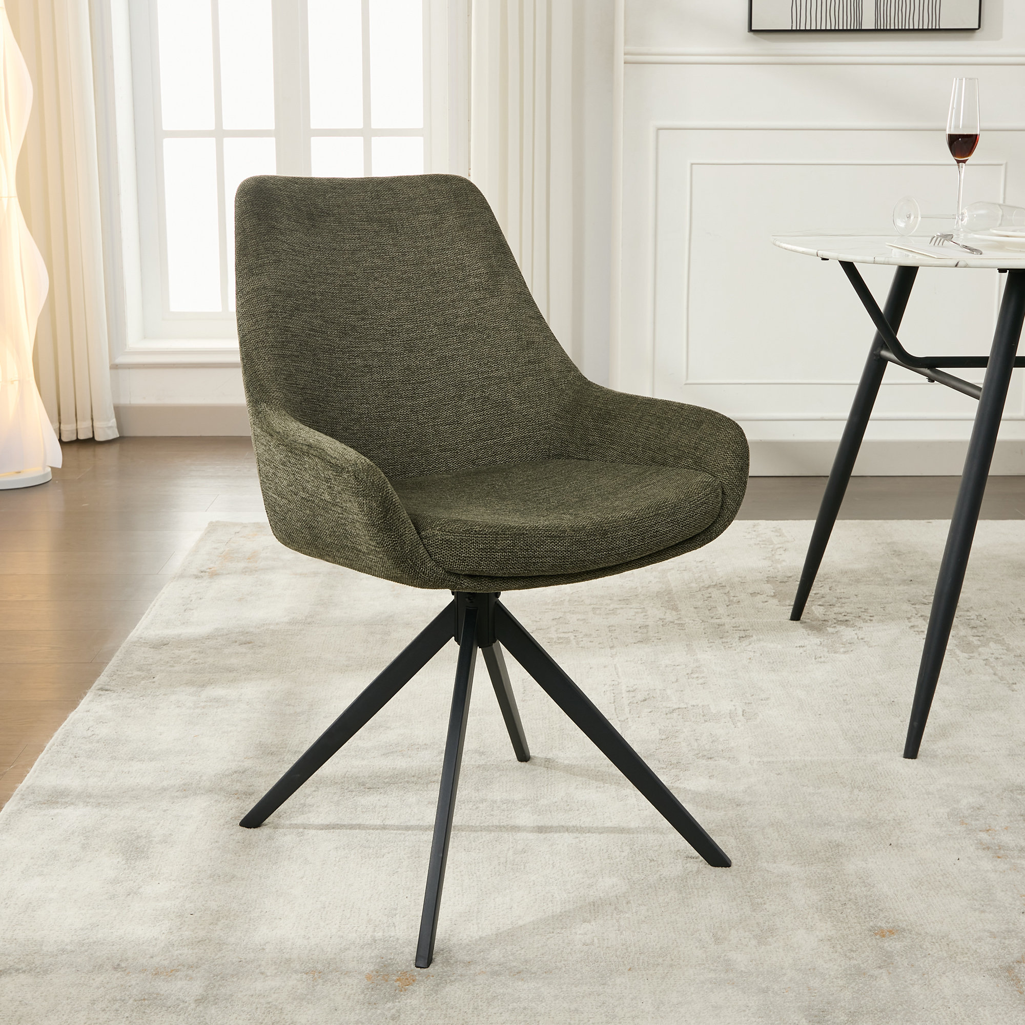 Corrigan Studio® Dining Room Chairs, Mid Century Modern Kitchen Dining ...