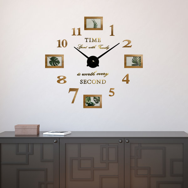 17 Stories Family Photo Silent Wall Clock - 10cm & Reviews | Wayfair.co.uk