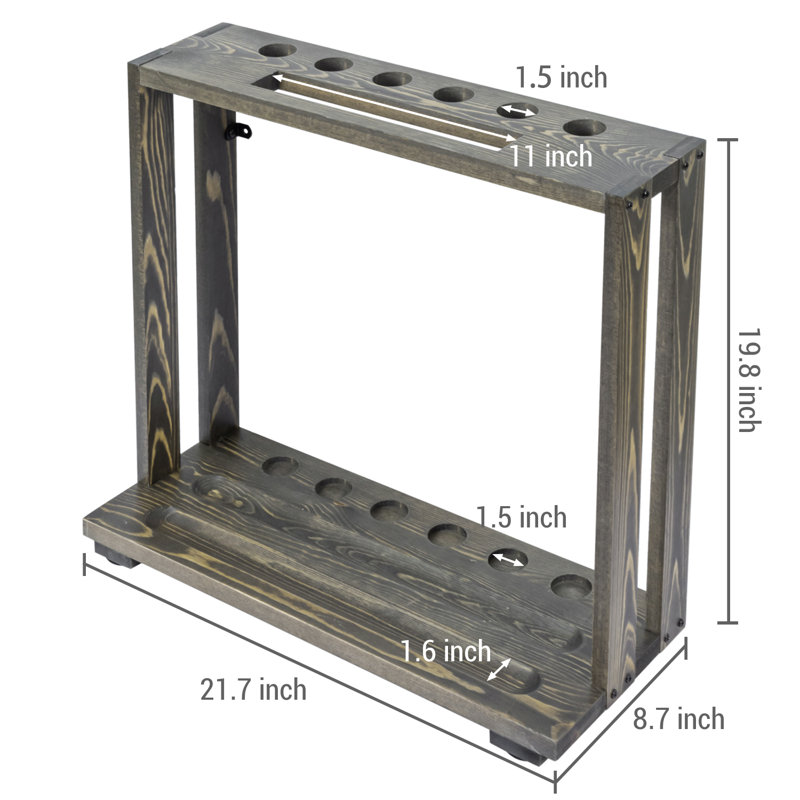 MyGift Solid Wood Freestanding Pool Cue Rack & Reviews | Wayfair