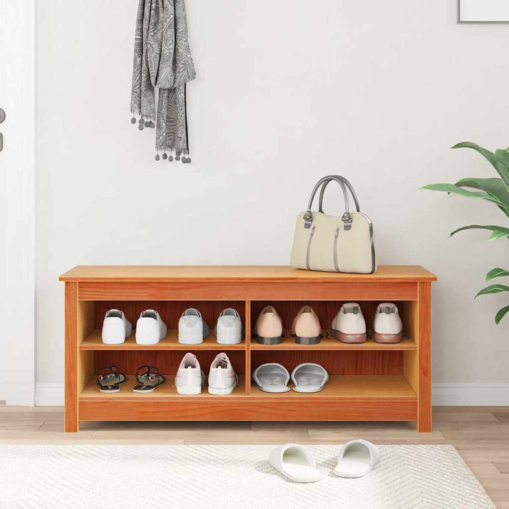 Lily Manor 8 Pair Solid Wood Shoe Storage Bench | Wayfair.co.uk