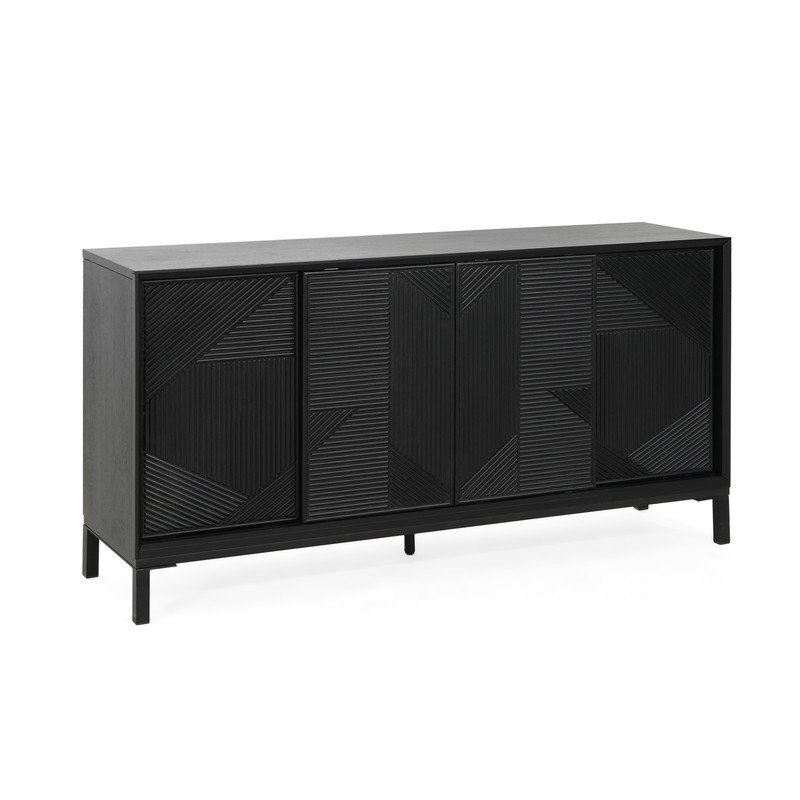 Latitude Run® Modern Geometric Accent Cabinet,Console Table with ...
