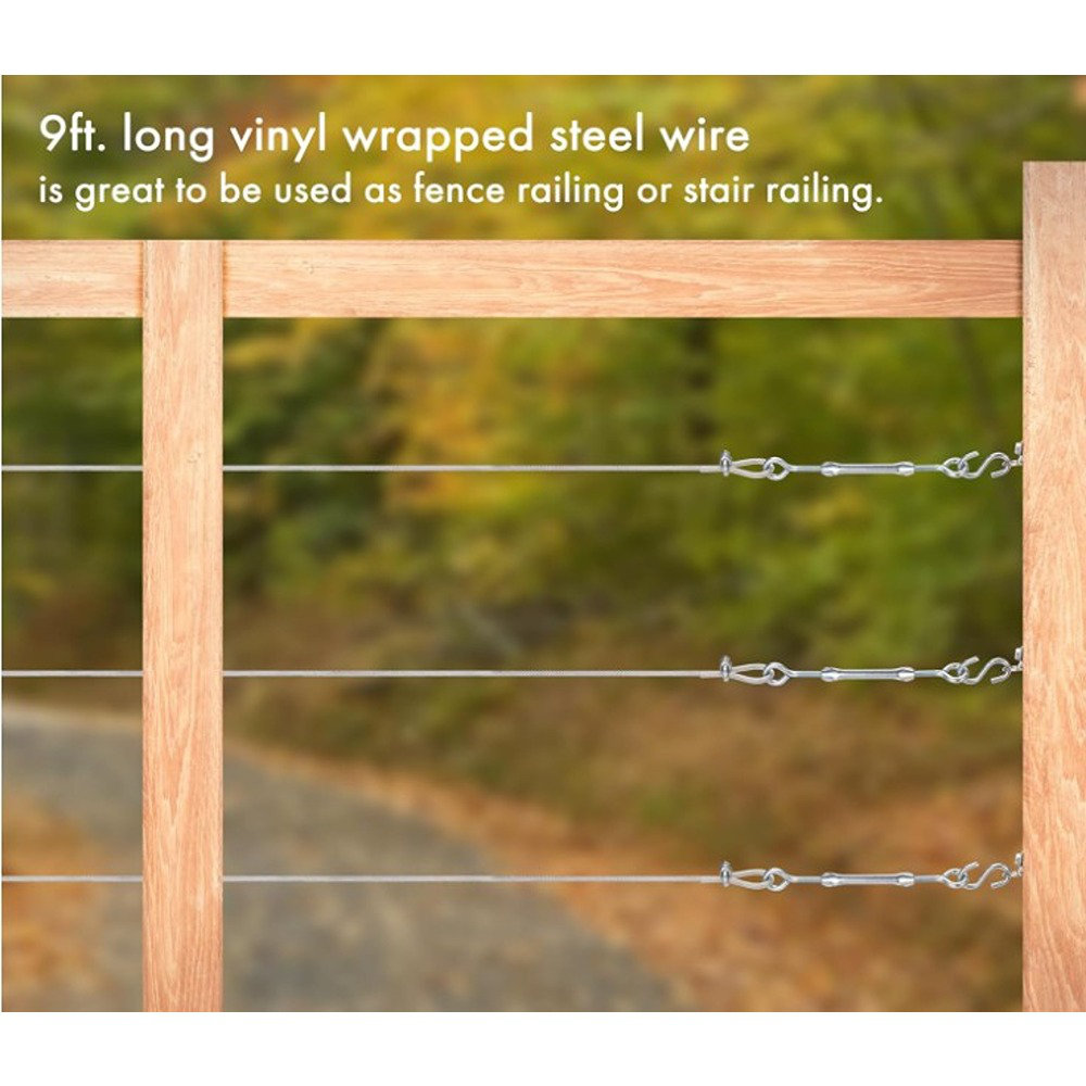 MAXAYA Durable Anti-Sag Gate Kits For Wooden Fence, Gate Support Cable ...