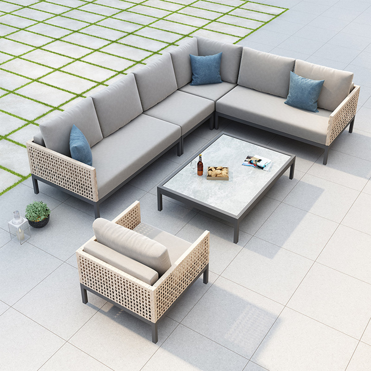 Bayou Breeze Cariss Outdoor rattan sofa Casual rattan sofa - Wayfair Canada