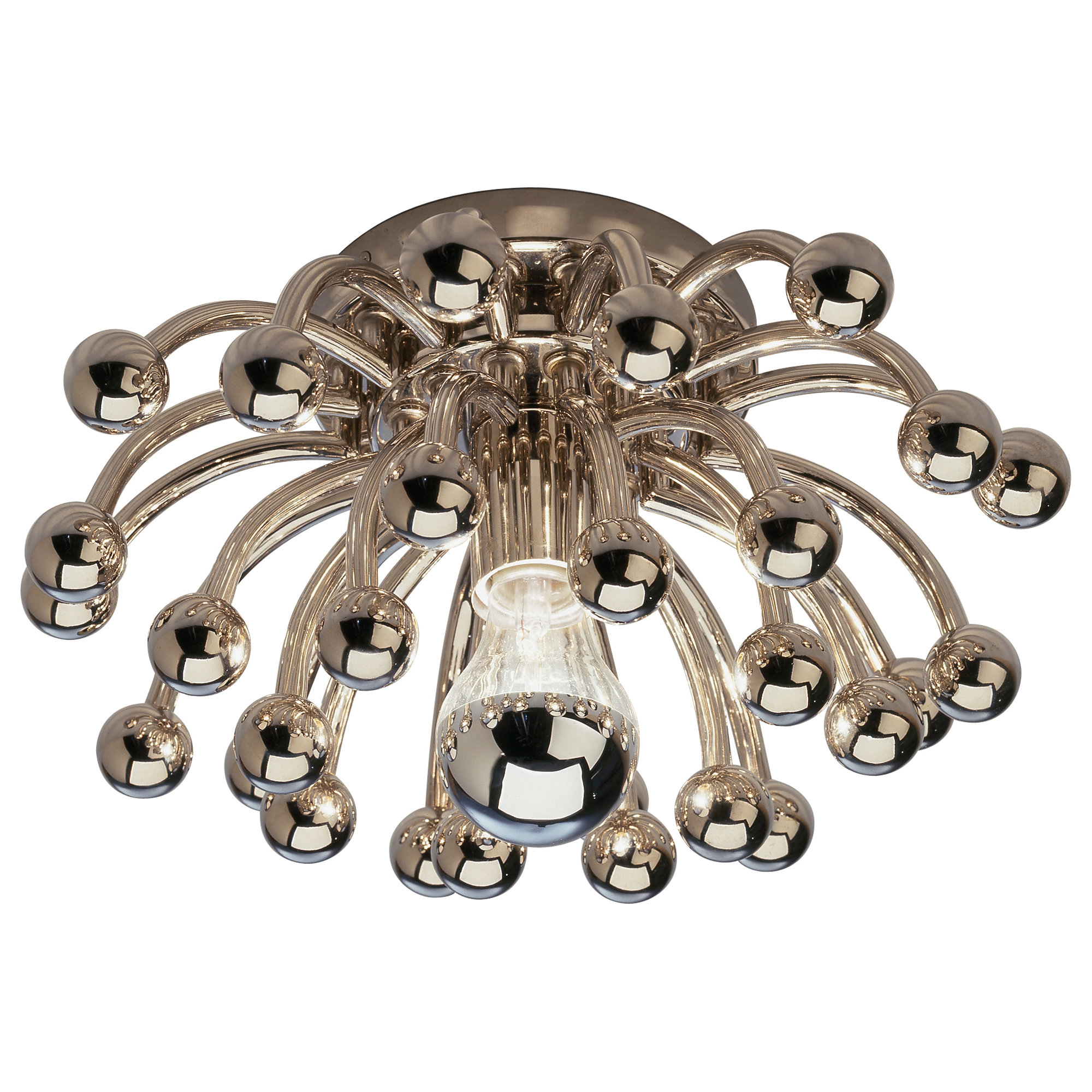 Corrigan Studio SRKASHLTENI Versatile Polished Nickel Flushmount & Wall ...