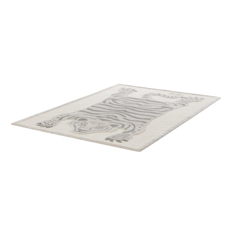 Latitude Vive Fernando Animal Print Machine Woven Beige Area Rug ...