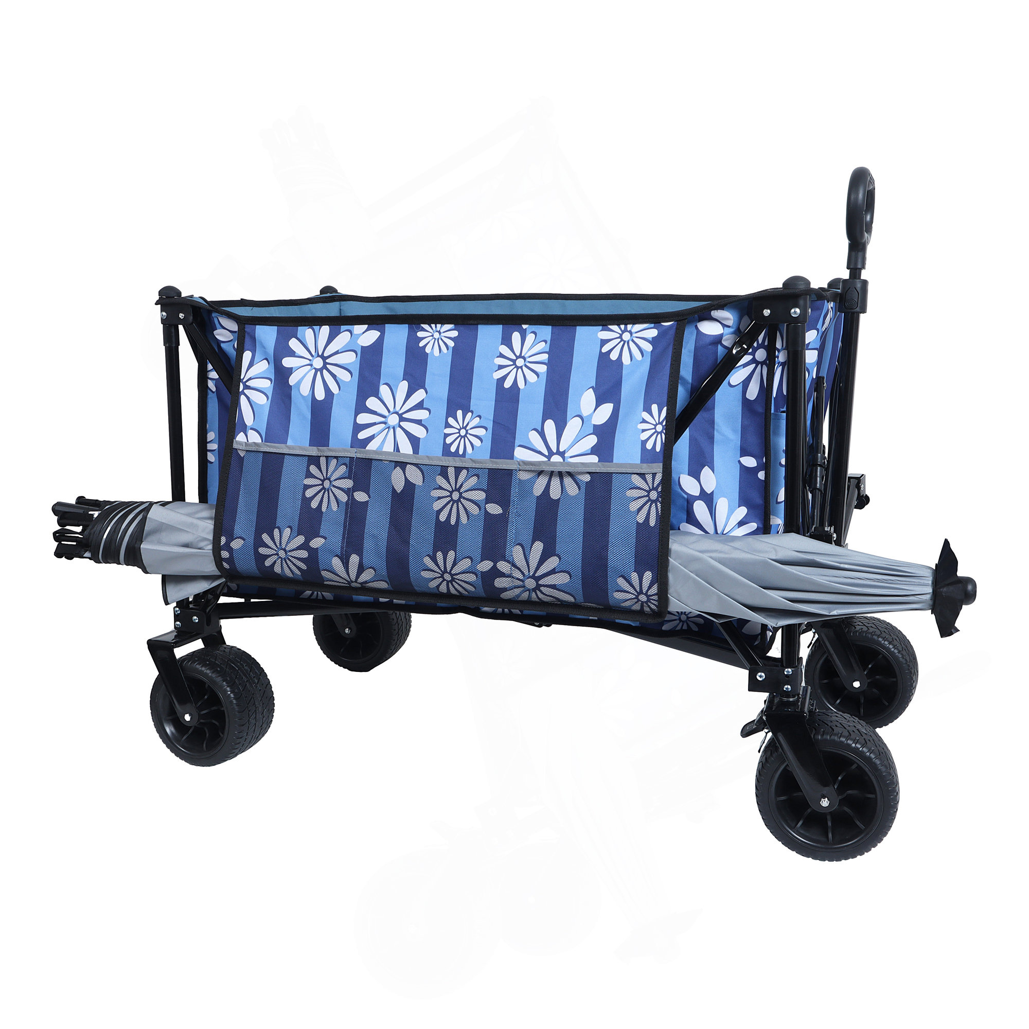 HONGHELEWANG Versatile Heavy-Duty Folding Wagon Cart For Various ...