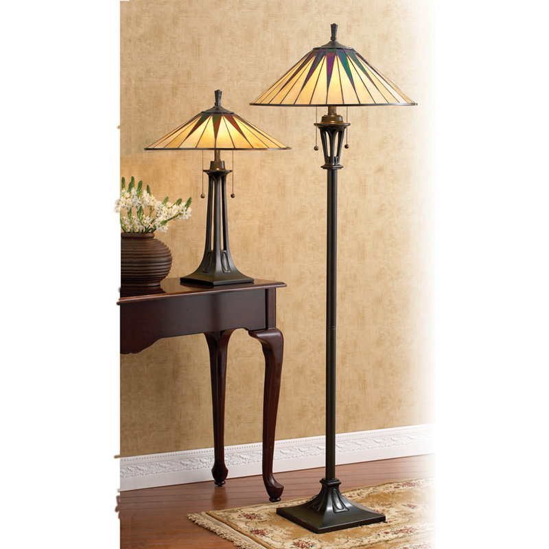 Loon Peak® Finchamp Tiffany 62" Floor Lamp & Reviews | Wayfair