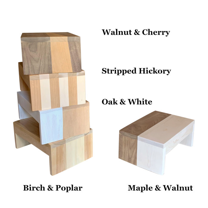 Gracie Oaks Kenzli 1 - Step Wood Step Stool & Reviews | Wayfair
