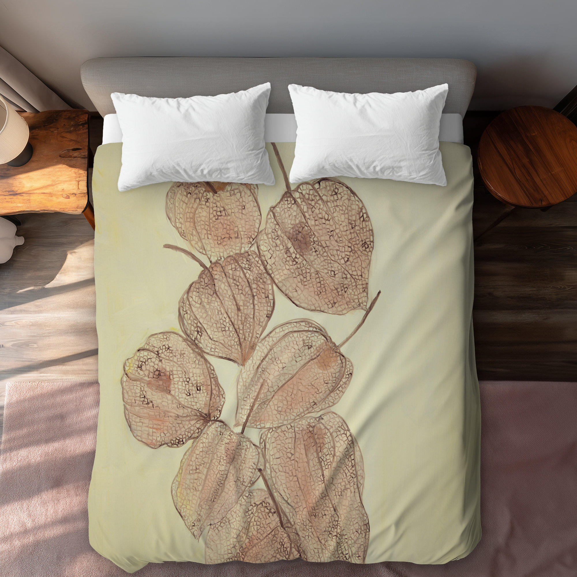 Begin Edition International Inc. Closed Ground Cherries Duvet Cover ...