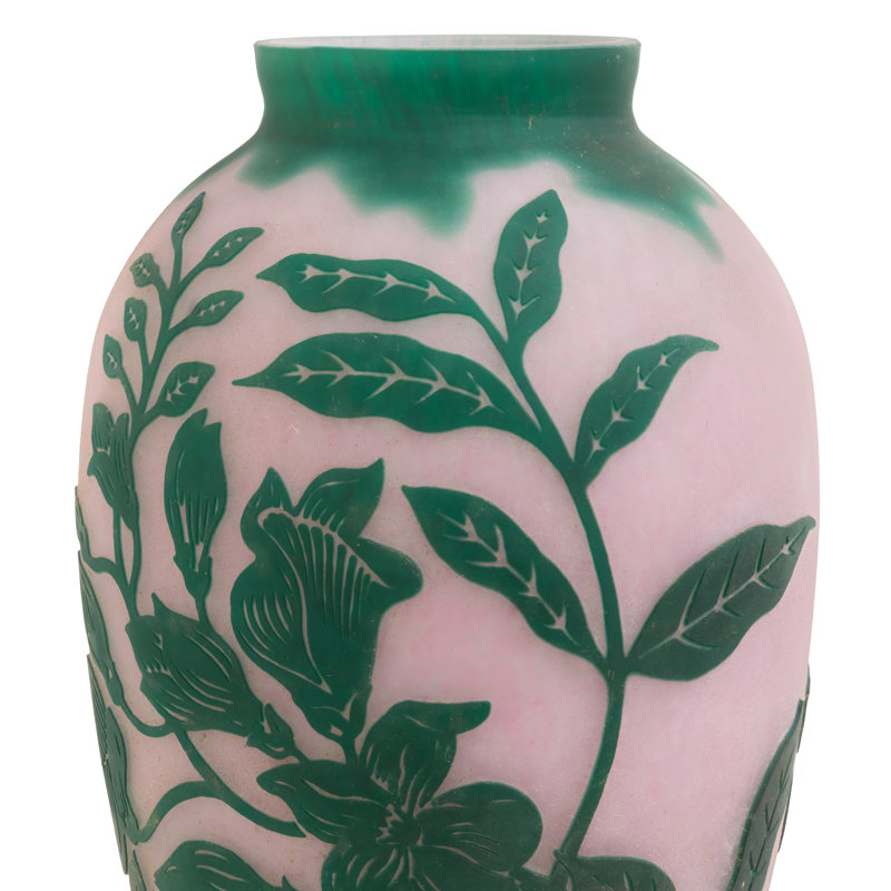 Meyda Lighting Green/Pink 10" Glass Table Vase | Wayfair