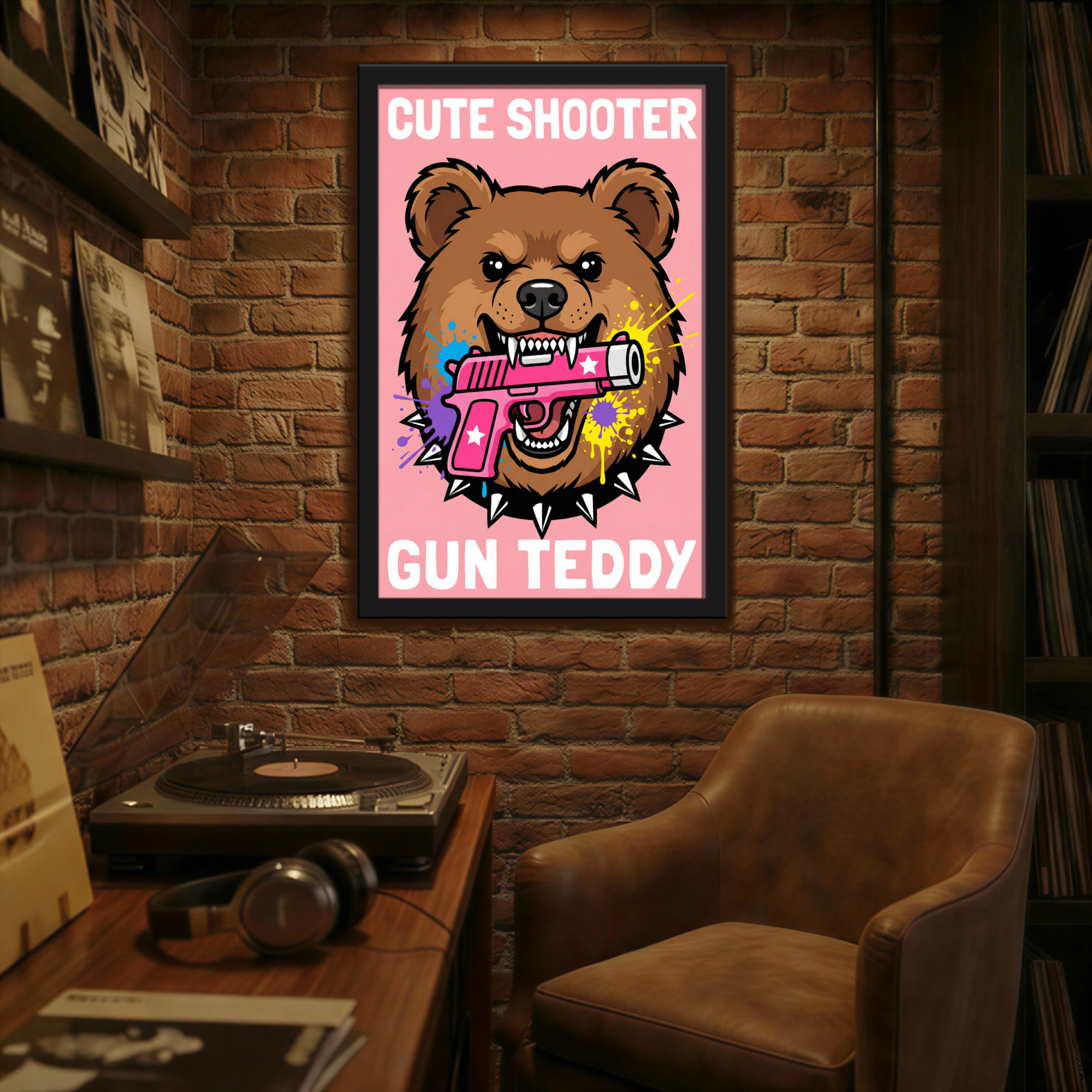 Winston Porter Animals Cute Shooter Gun Teddy Bear With Pistol | Wayfair