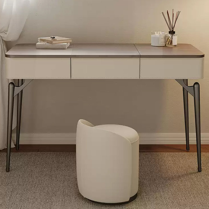 parkerlees Solid wood makeup table clamshell dresser | Wayfair