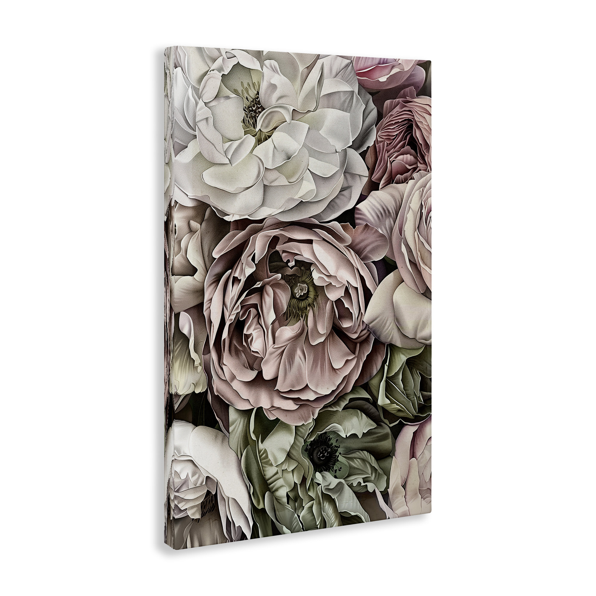 Winston Porter Rose & Peony Petals Canvas Wall Art, design by Annabelle ...