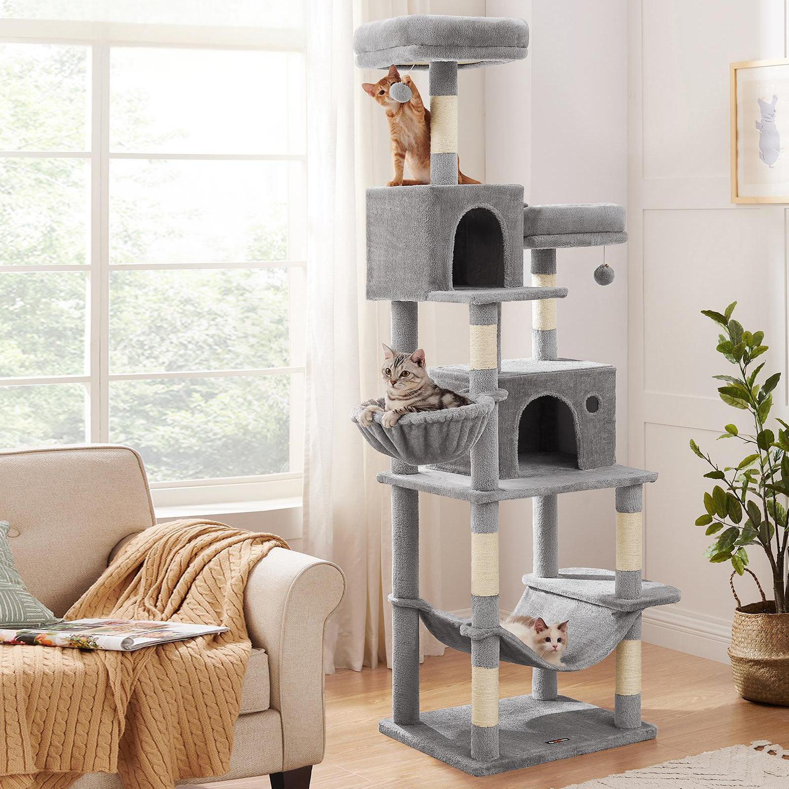 Archie & Oscar™ Timmins 78.3" Multi-Level Cat Tree & Reviews | Wayfair