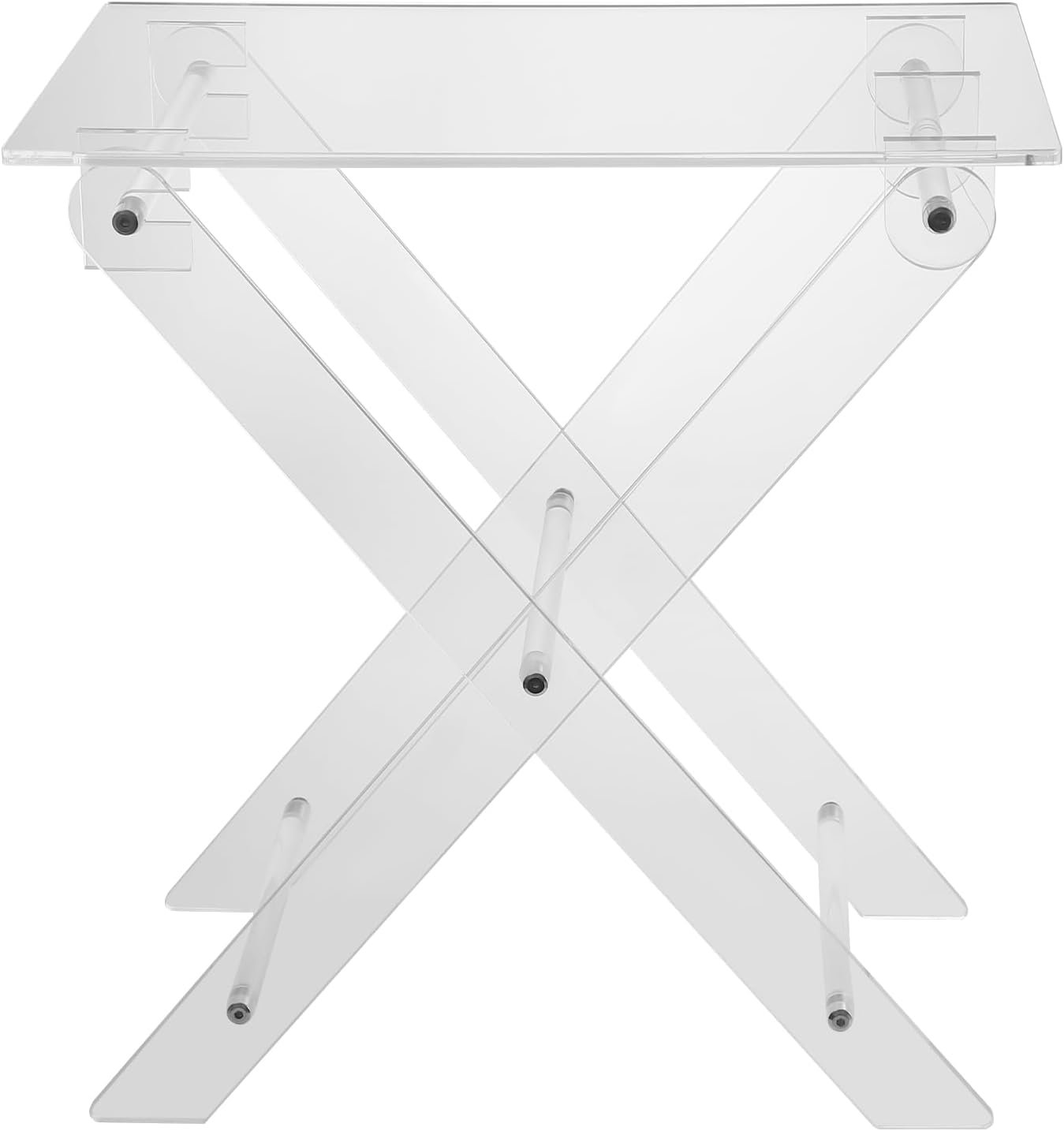 MAGBIX Acrylic Folding Table, 23'' High Foldable Acrylic Computer Stand ...