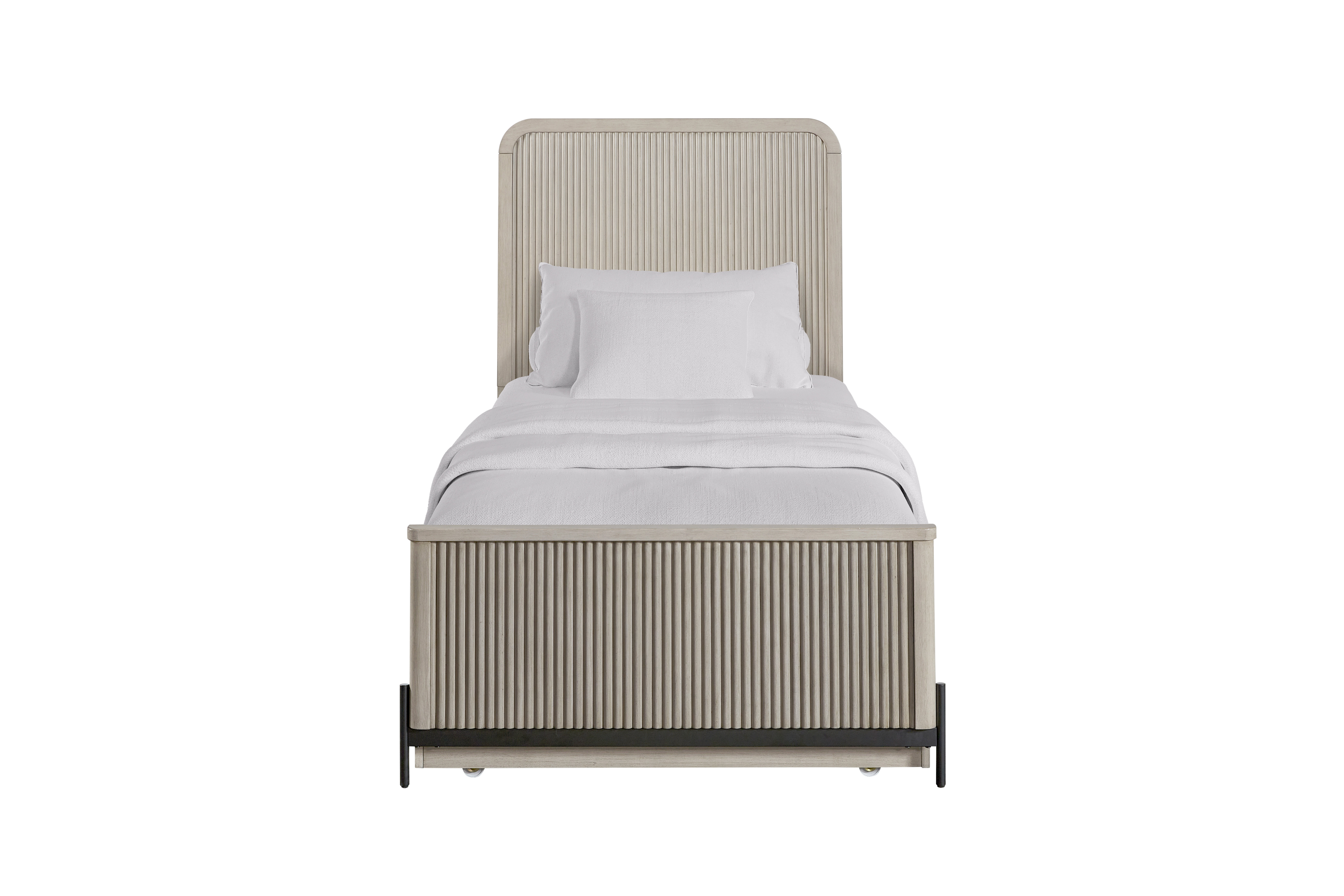 Ebern Designs Lit en bois avec gigogne escamotable et tête de lit en ...