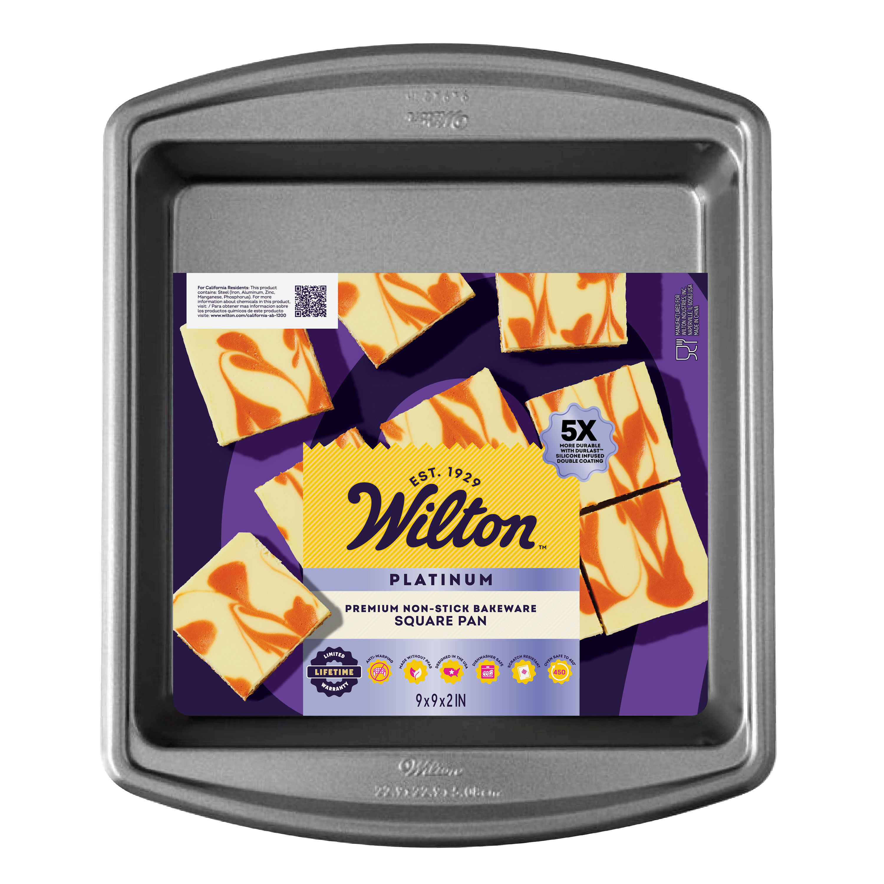 Wilton Advance Select Premium Nonstick 9 Inch Square Cake Pan - Wayfair ...