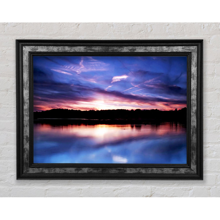 Bright Star Perfect Lake Reflection - Single Picture Frame Art Prints ...
