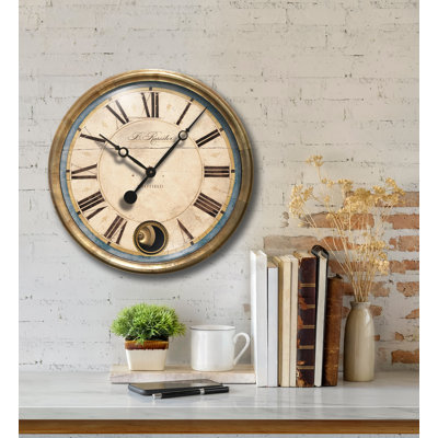 Alcott Hill® Alfonzo Metal Wall Clock & Reviews | Wayfair
