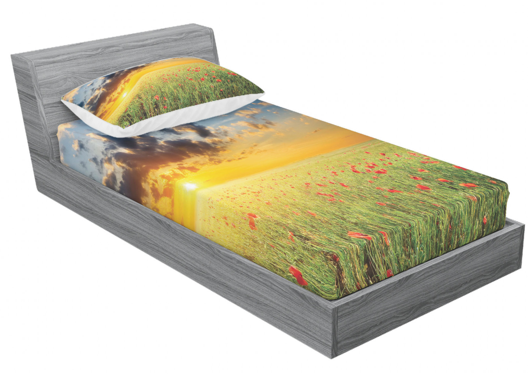 Ambesonne Poppy Sheet Set | Wayfair