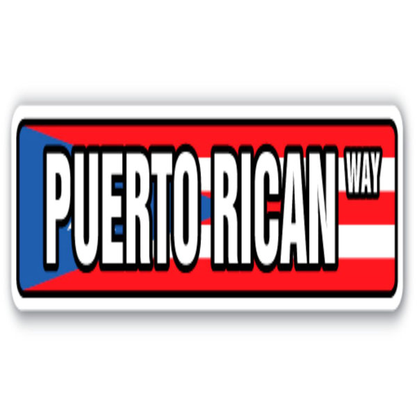 SignMission Puerto Rican Flag Street Sign Puerto Rico National Nation ...