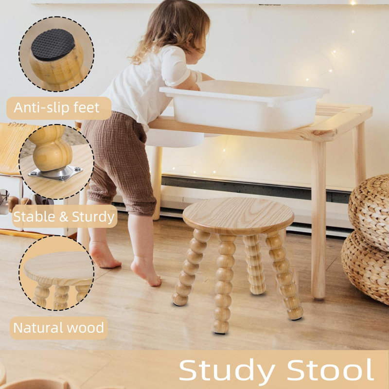 Dakota Fields Wooden Stool Display Stand | Wayfair