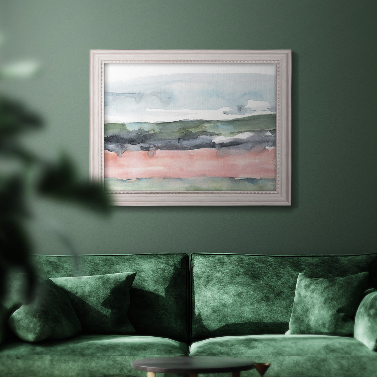 Red Barrel Studio® Blush Salt Bed I Framed On Canvas Print | Wayfair