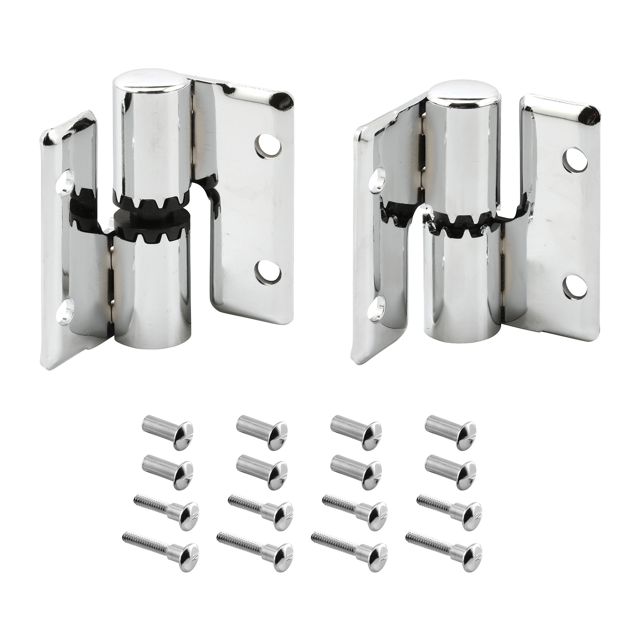 Prime-Line Surface Mounted Hinge Set, RH-In/LH-Out, with Fasteners ...