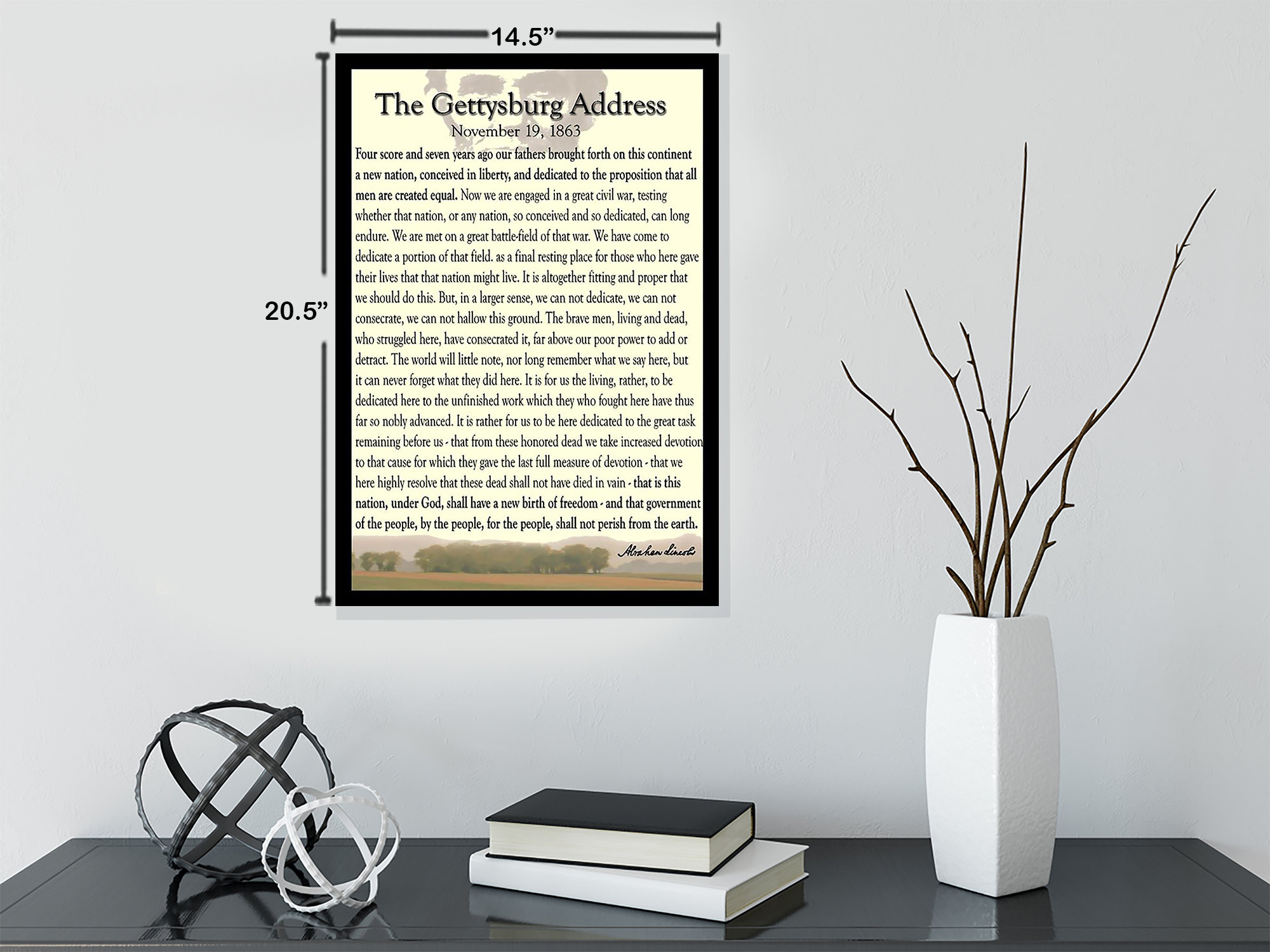 Buy Art For Less 150 Year Anniversary of Gettysburg Address Speech ...