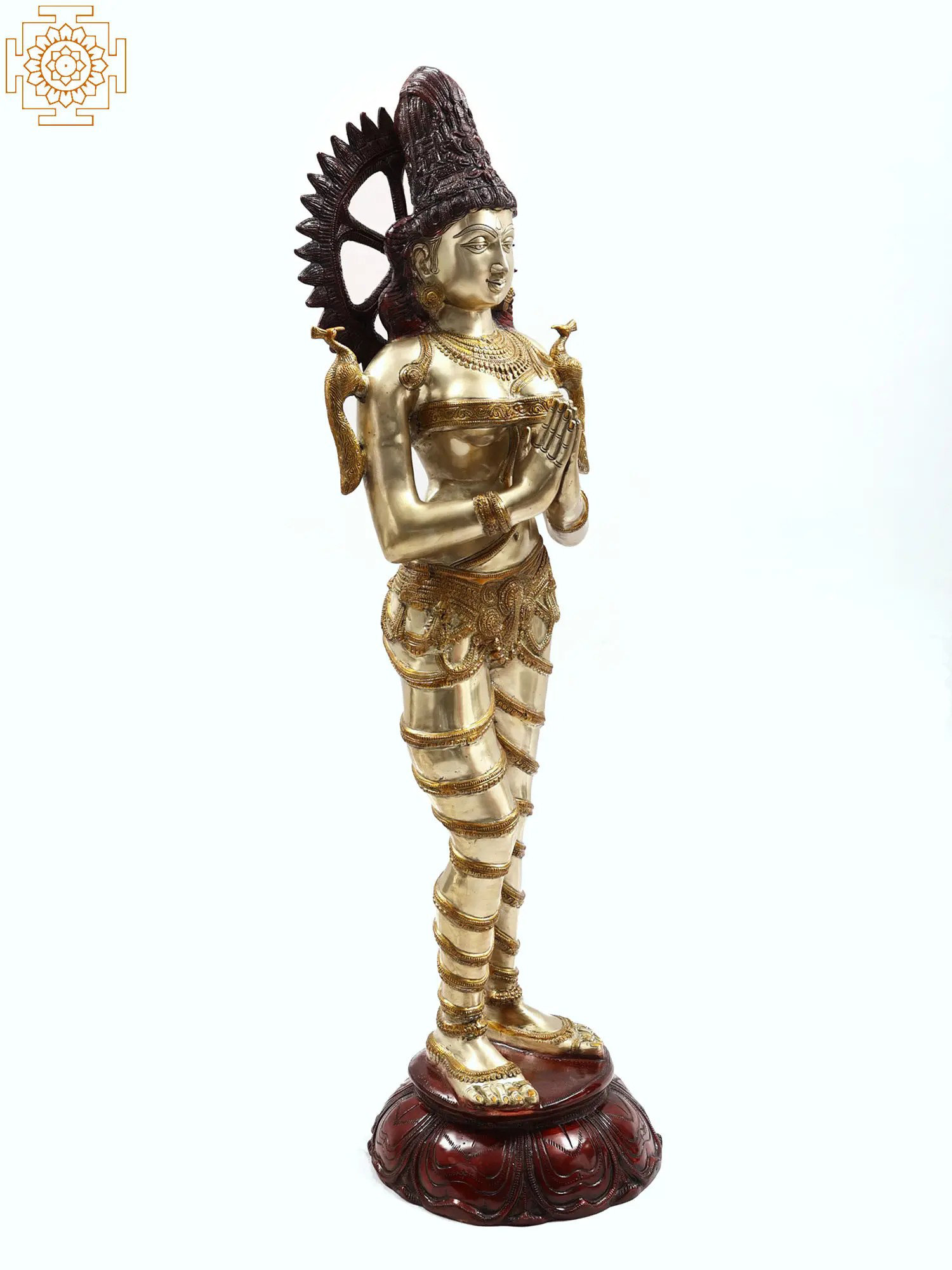 Exotic India Welcome Lady Statue | Wayfair