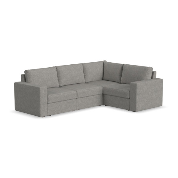 Flexsteel Flex 4 - Piece Upholstered Wide Arm Modular Sectional | Wayfair