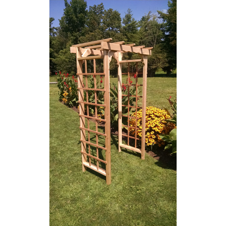 A&L Furniture Western Red Cedar 3 ft. Morgan Wood Arbor & Reviews | Wayfair