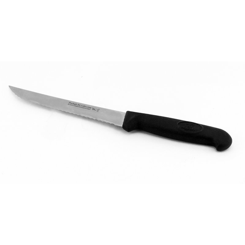 BergHOFF ProSafe Soft Grip Stainless Steel 6" Scalloped Utility Knife ...