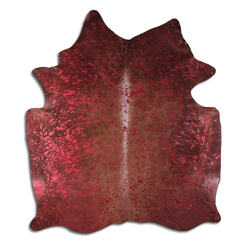 Foundry Select Animal Print Handmade Cowhide Novelty 6' x 7' Cowhide ...