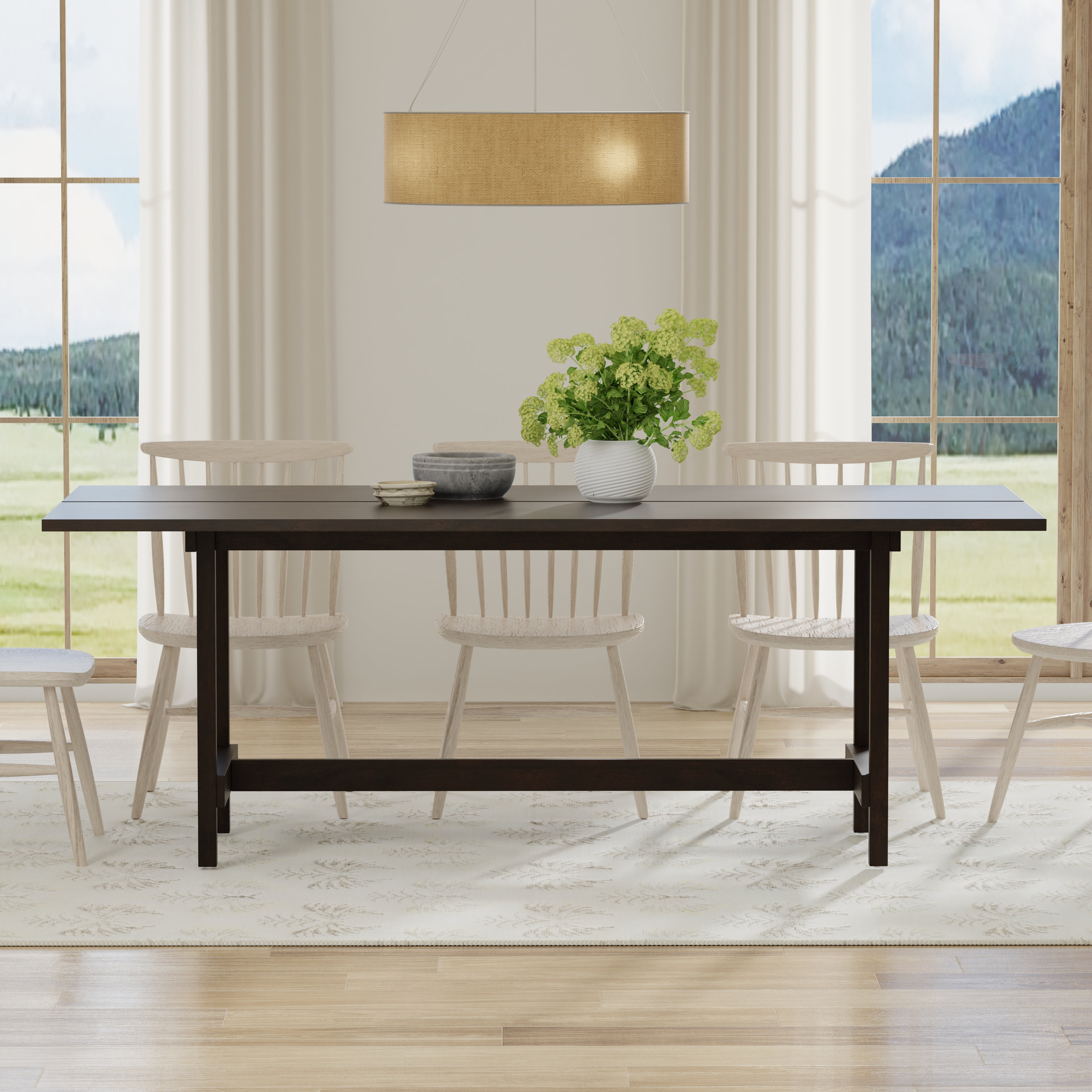 Laurel Foundry Modern Farmhouse® Split Top Dining Table | Wayfair