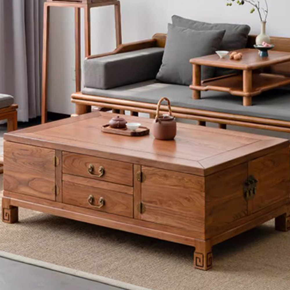 jessica Simple Log Multifunctional End Table Coffee Table | Wayfair