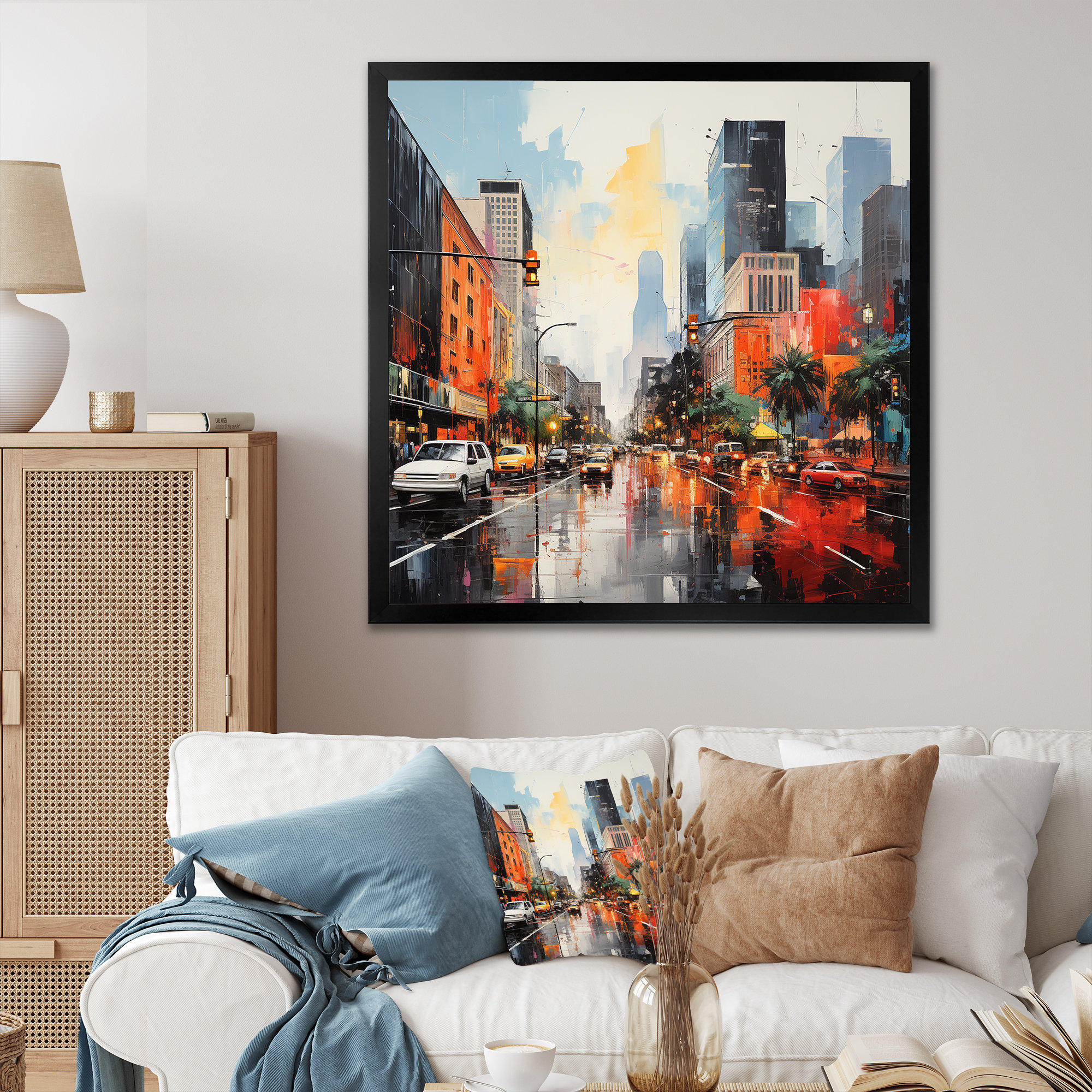 Ebern Designs Houston Cityscape Sunset Dream - Houston Wall Art | Wayfair