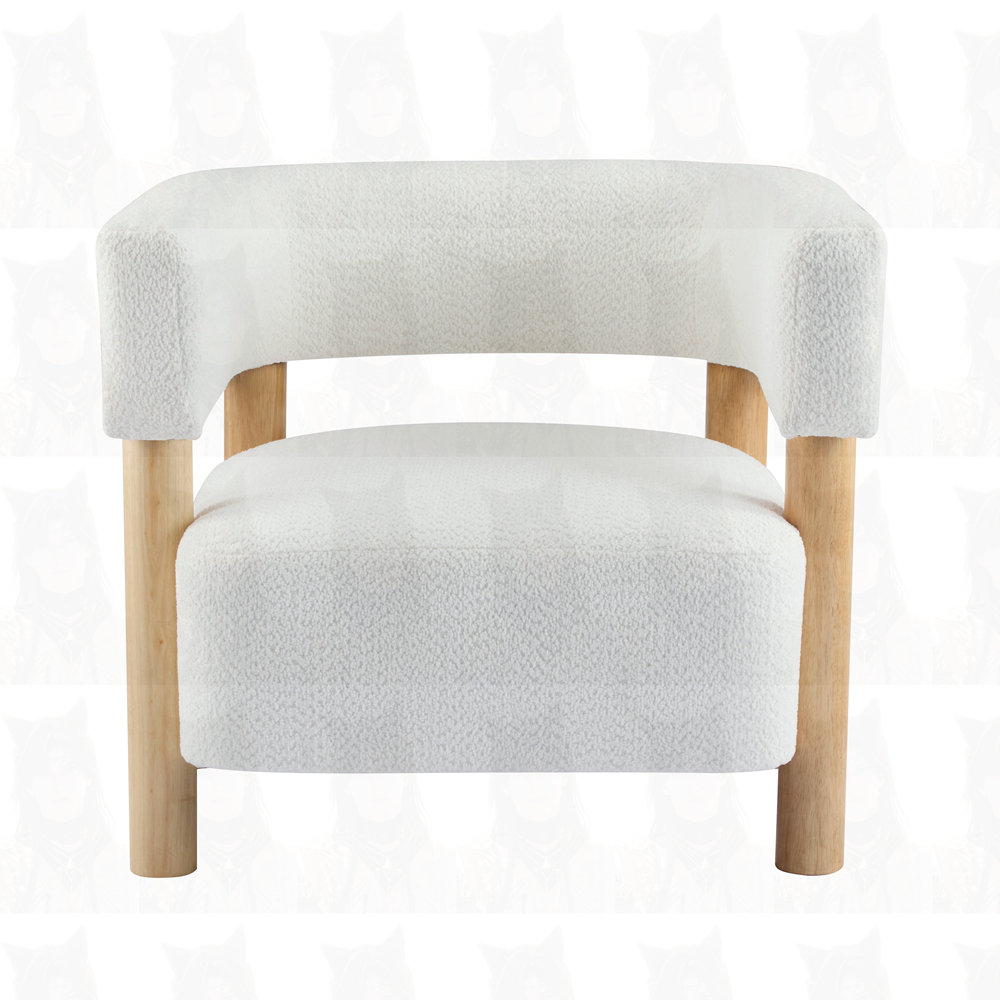 Latitude Run® Boucle Upholstered Accent Arm Chair | Wayfair