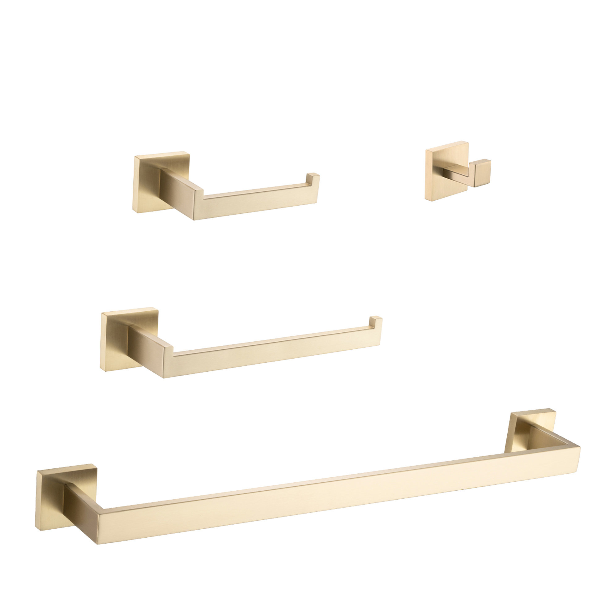 Ivy Bronx Bathroom 4 Hardware Kit - Stainless Steel Material, Smooth ...