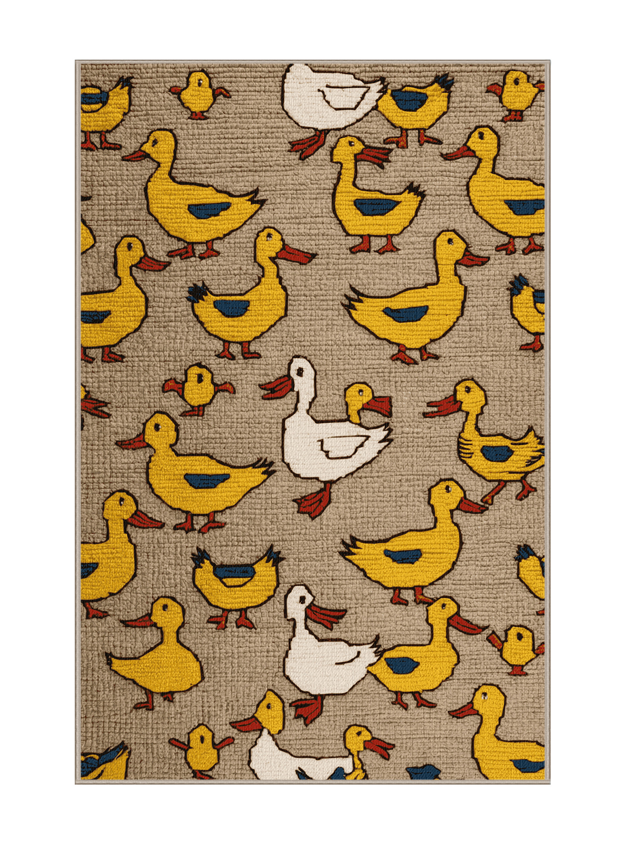 One Allium Way® Washable Ducks Farm Area Rug | Wayfair