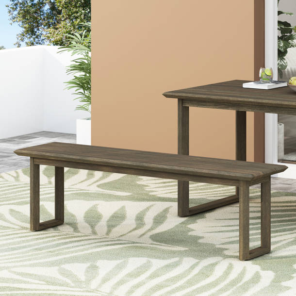 Millwood Pines Outdoor Rustic Solid Wood Dining Table & Reviews | Wayfair