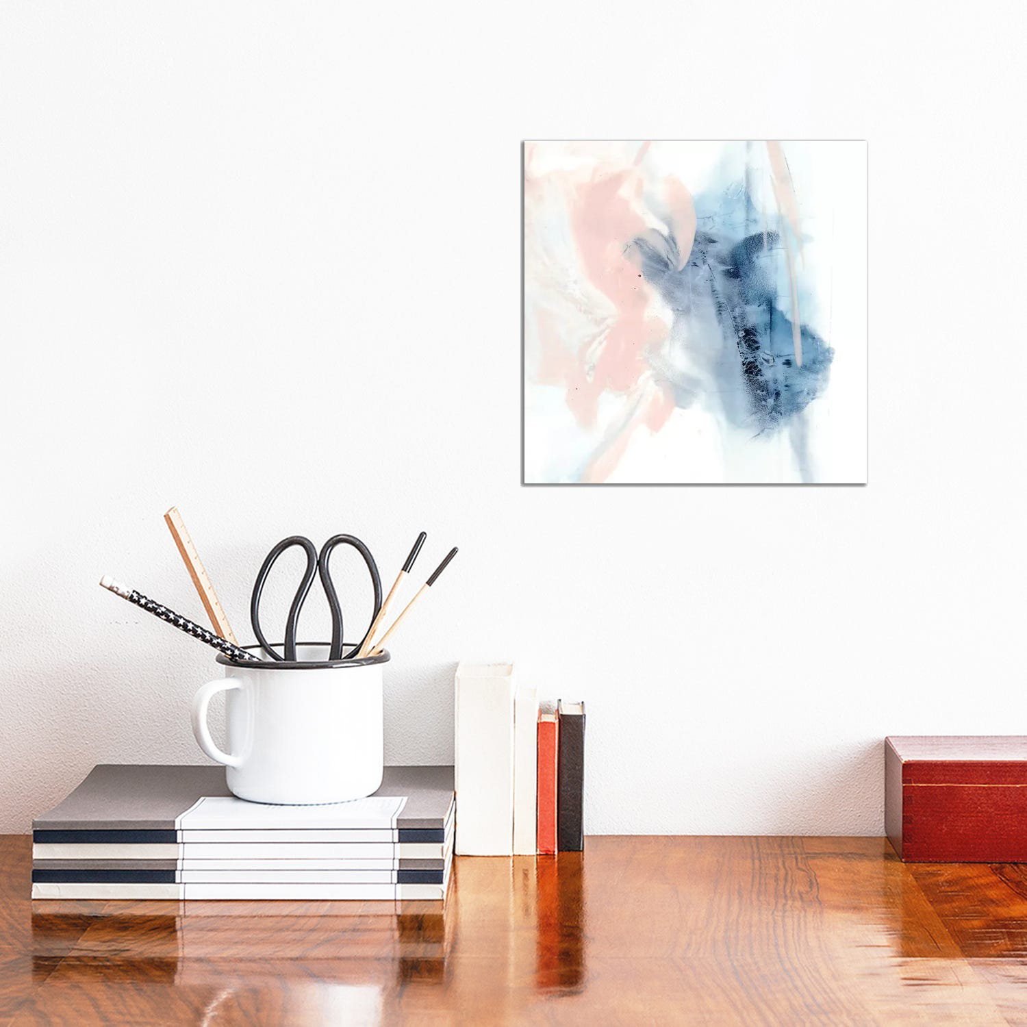 East Urban Home Indigo & Blush III by Ethan Harper - Painting Print ...