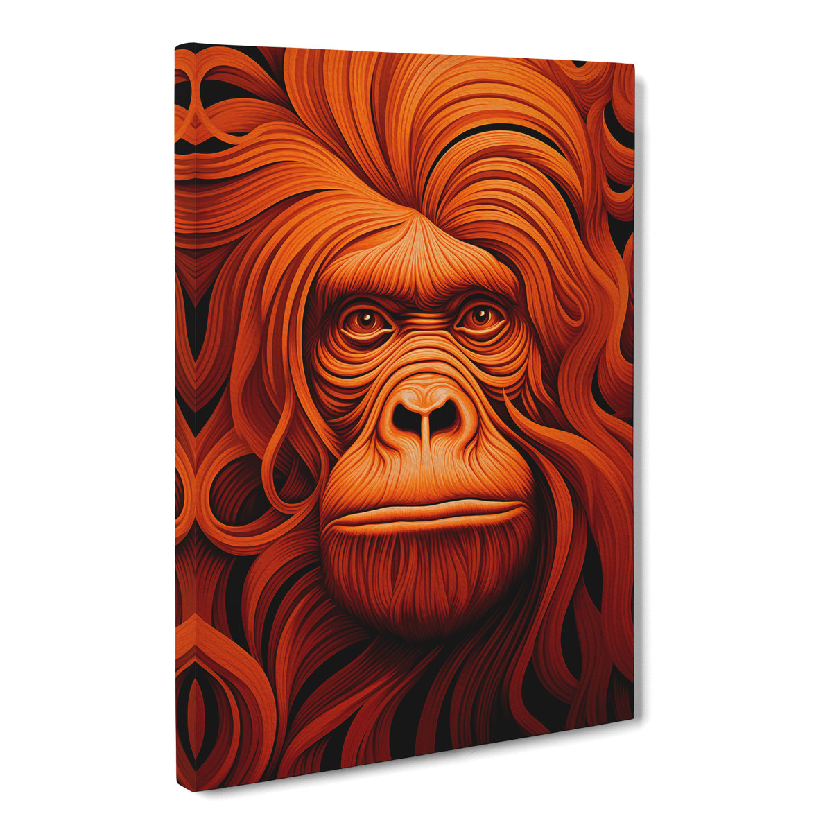 Latitude Vive Orangutan Op No.2 - Wrapped Canvas | Wayfair.co.uk
