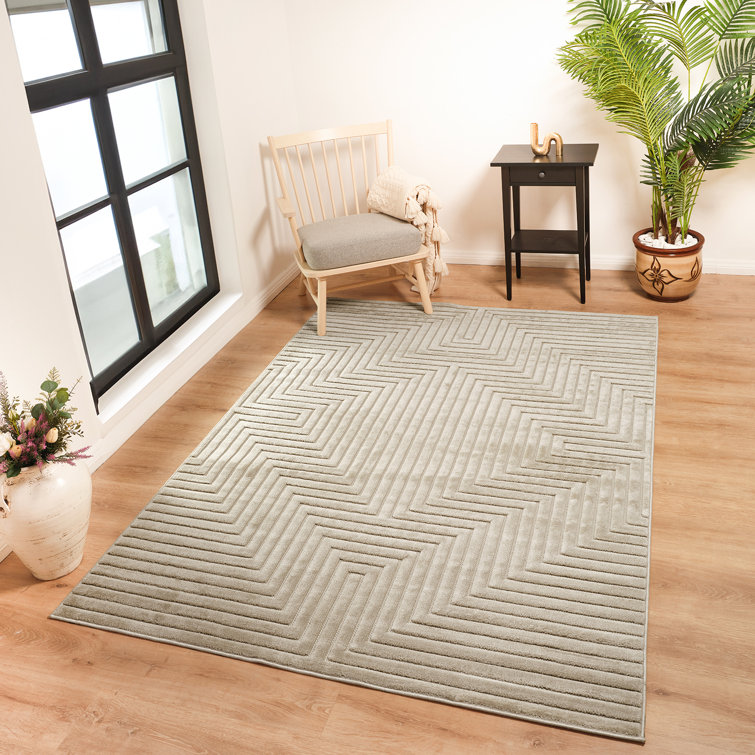 17 Stories Syier In- & Outdoor Scandi Modern Beige Area Rug | Wayfair.co.uk