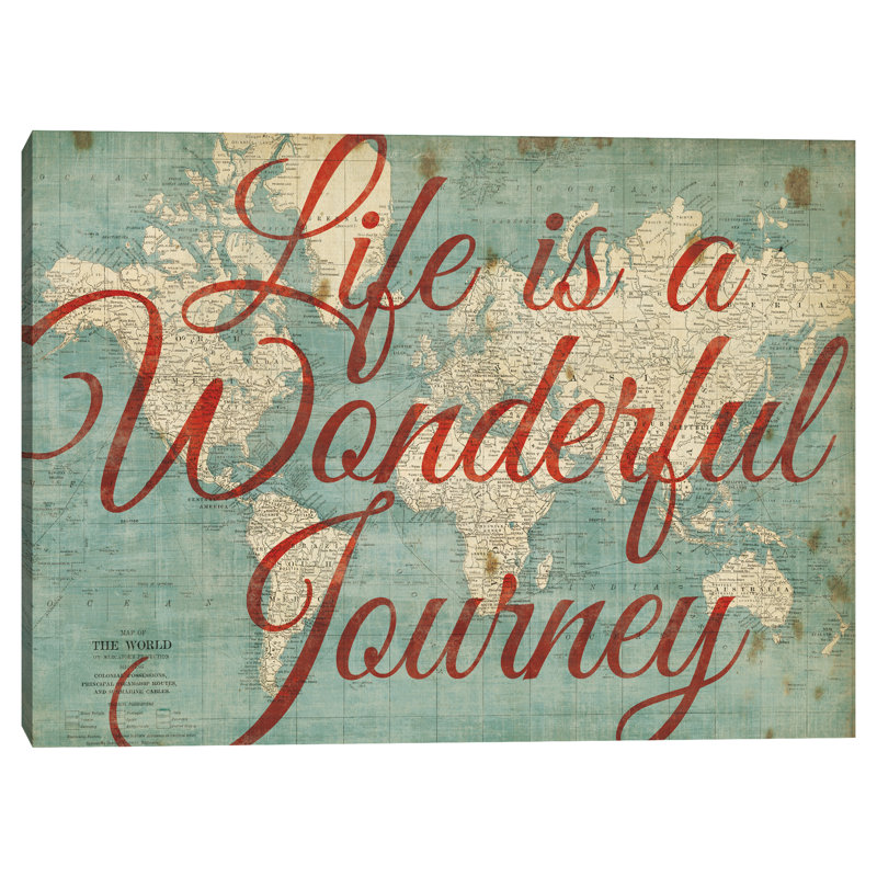Rosalind Wheeler World Map Insp Wonderful Journey | Wayfair