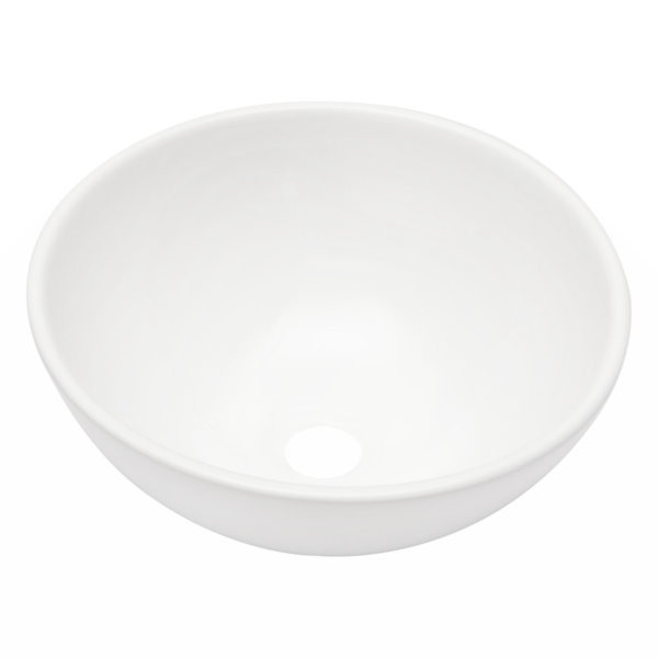 Myhomekeepers 13'' Ceramic Circular Bathroom Sink | Wayfair