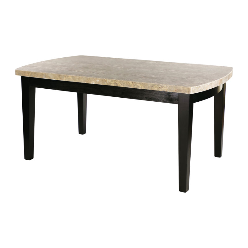 Lark Manor™ Genuine Marble Top Dining Table 1Pc , Wooden Kitchen Dining ...