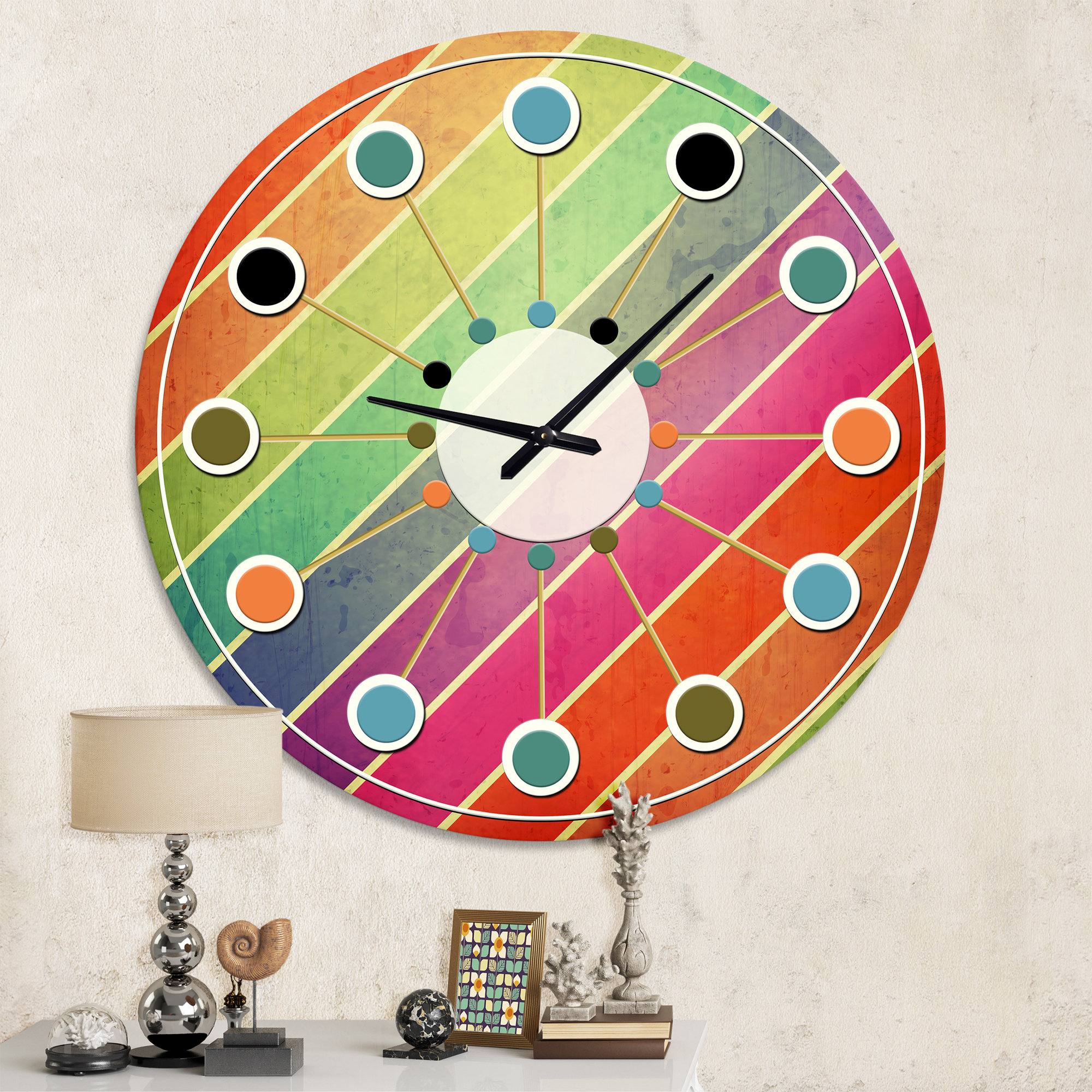 East Urban Home Geometrical Retro Design IV - Mid-Century Modern wall ...